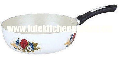 PORCELAIN ENAMELLED NON-STICK WOK,STIR FRY